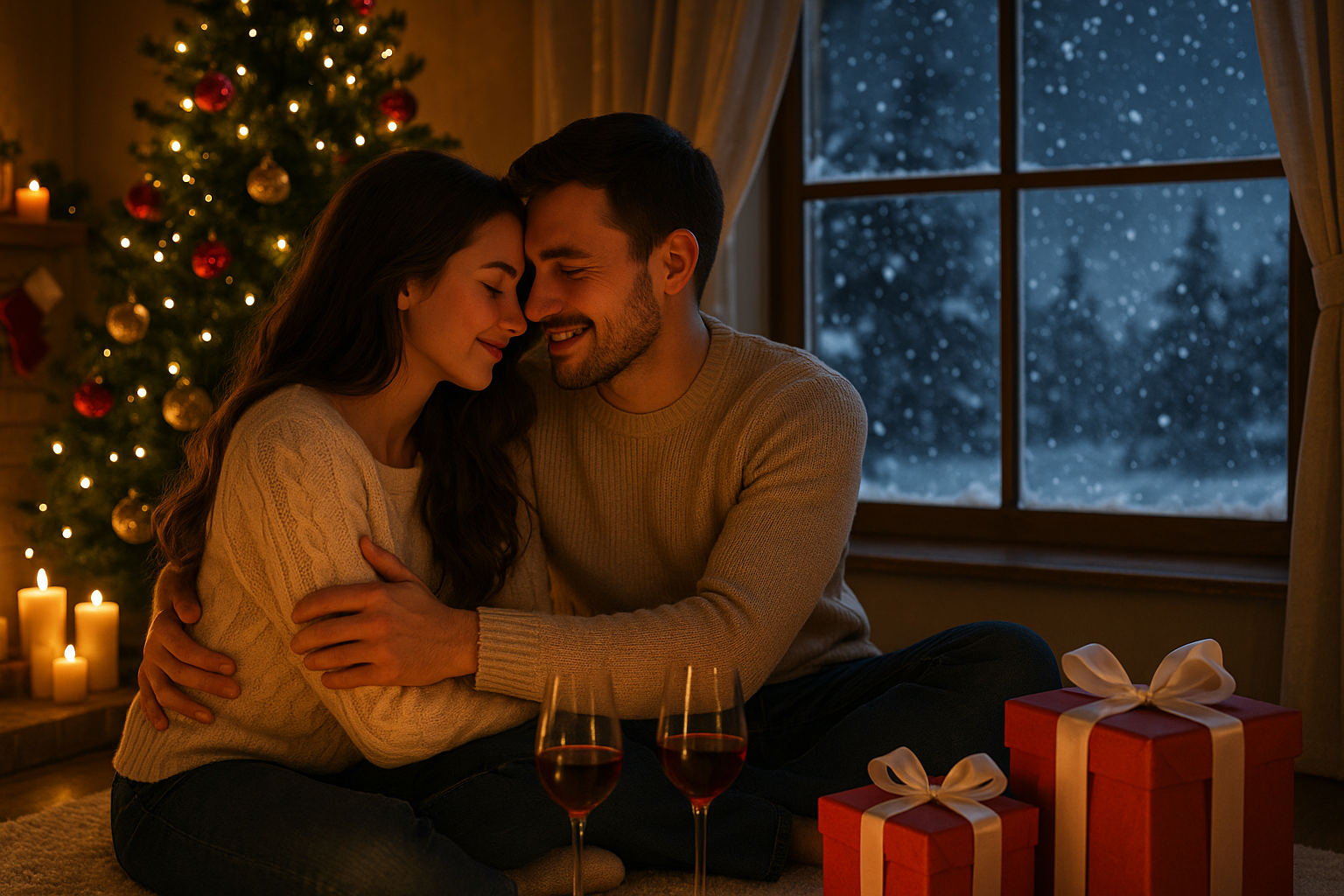 How to Create a Romantic Christmas at Home for Couples – AmourPrint