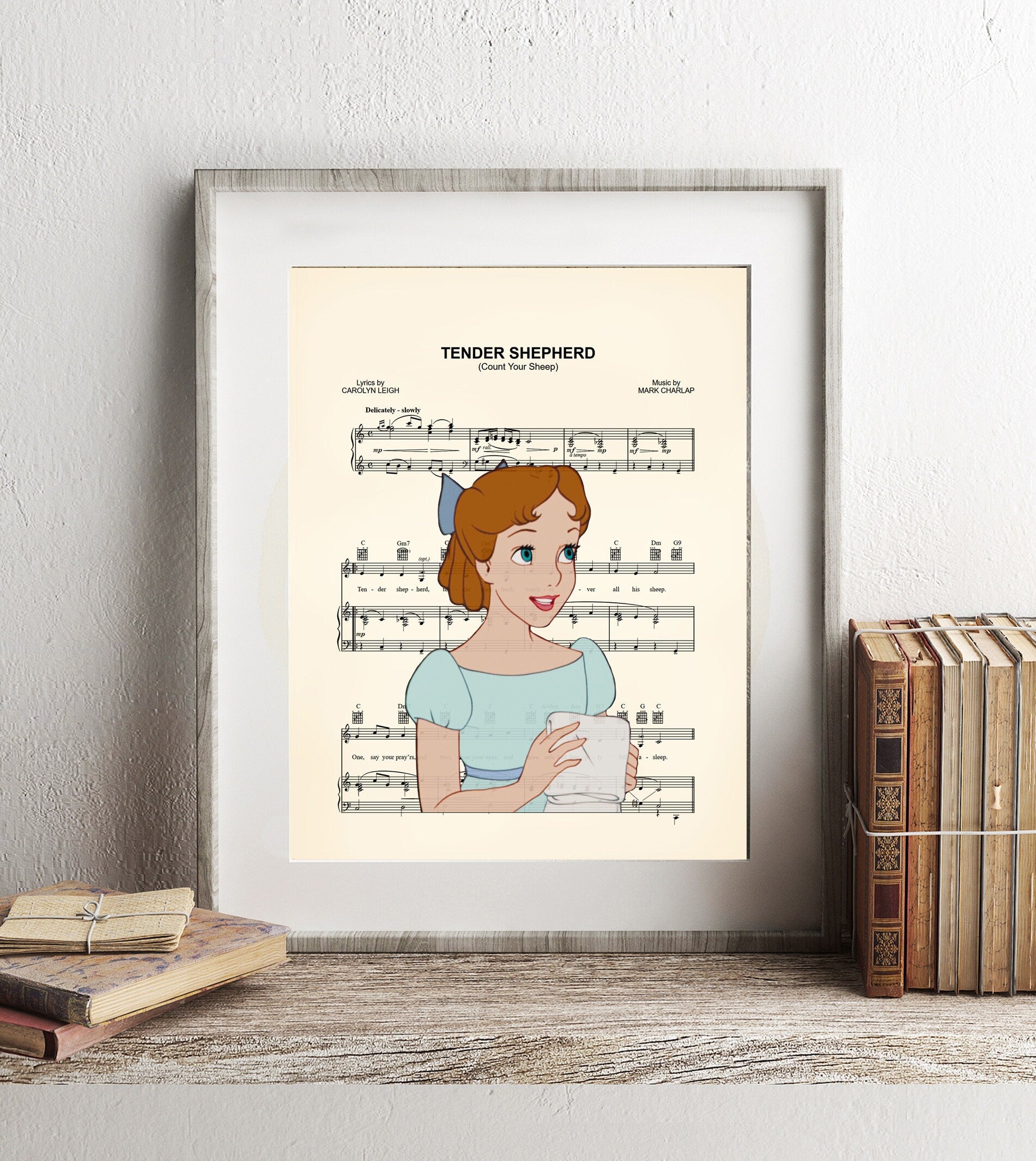 Peter Pan Wendy Darling Tender Shepherd Sheet Music Art Print – AmourPrint