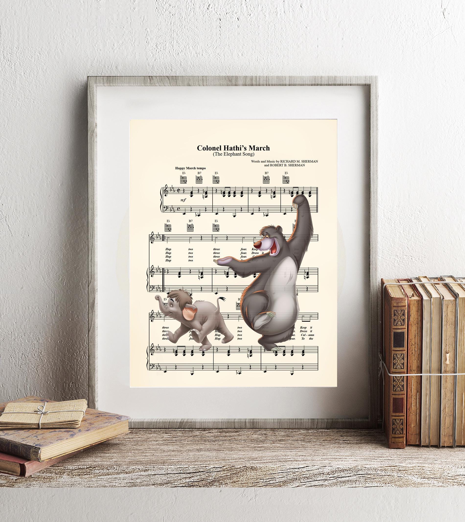 The Jungle Book Baloo and Hathi Jr Colonel Hathi’s March Sheet Musi ...